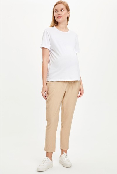 DeFacto Carrot Fit Belden Bağçıklı Cep Detaylı Hamile Pantolon R6211AZ20SM DeFacto Carrot Fit Belden Bağçıklı Cep Detaylı Hamile Pantolon R6211AZ20SM