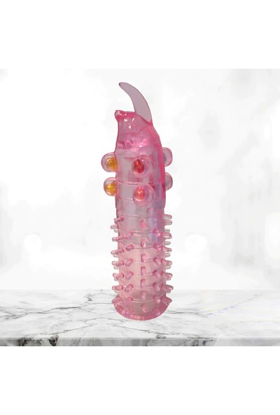 Spicyx Tırtıklı Silikon Penis Kılıfı Uzatmalı Prezervatif Pembe Spicyx Tırtıklı Silikon Penis Kılıfı Uzatmalı Prezervatif Pembe