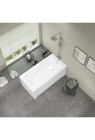 Sanica Sardunya Ön ve Yan Panelli Küvet 140 x 70 cm