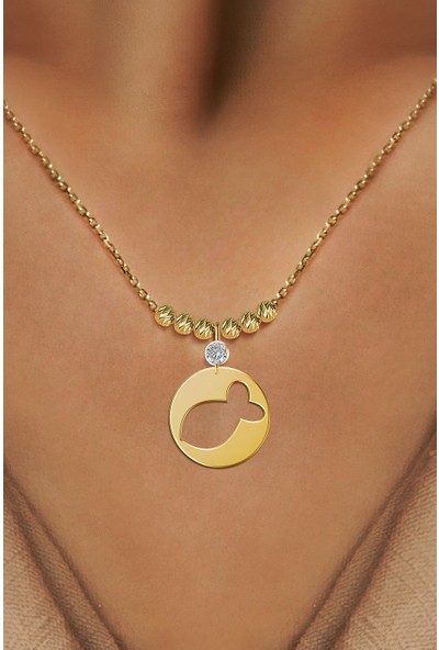 Demasgold Pırlantalı 14 Ayar Altın Dorika Balık Kolye Demasgold Pırlantalı 14 Ayar Altın Dorika Balık Kolye