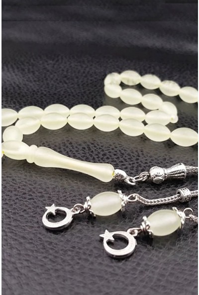 Bidünya Fosforlu Gece Parlayan Kehribar Tesbih Ahşap Kutulu Bidünya Fosforlu Gece Parlayan Kehribar Tesbih Ahşap Kutulu