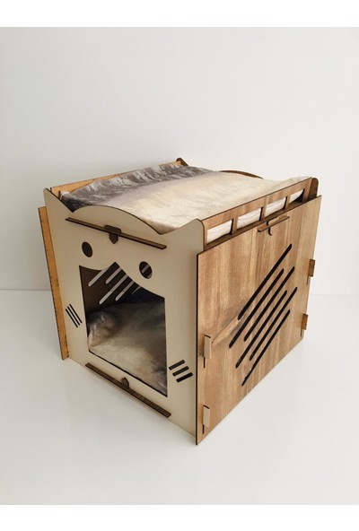 Gülpet Şap Kedi Evi - Dekoratif Kedi Yuvası - Minderli Kedi Yatağı Gülpet Şap Kedi Evi - Dekoratif Kedi Yuvası - Minderli Kedi Yatağı