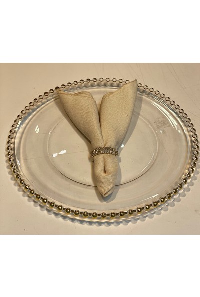 Bizim Moda Keten Kumaşlı Taşlı Tokalı 6 Adet Peçete Bizim Moda Keten Kumaşlı Taşlı Tokalı 6 Adet Peçete