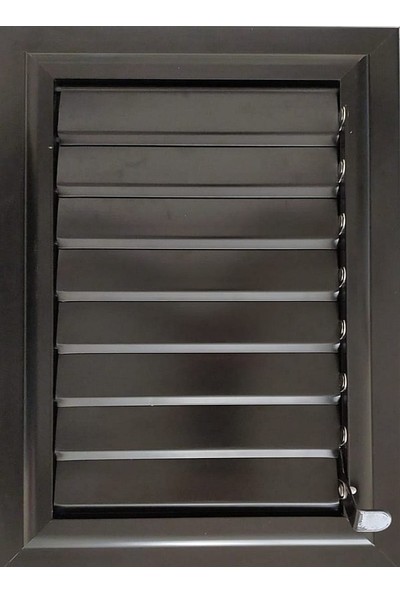 Yerli Toptan 30 x 30 Alüminyum Antrasit Siyah Banyo Wc Panjur ve Menfezi