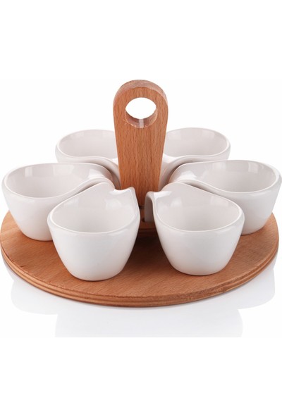 Queen's Kitchen Ahşap Kulp Ve Tabanlı 6 Adet Çerezlik Seti Queen's Kitchen Ahşap Kulp Ve Tabanlı 6 Adet Çerezlik Seti