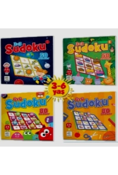 Yükselen Zeka Yayınları 3-6 Yaş Stickerlı Sudoku Seti