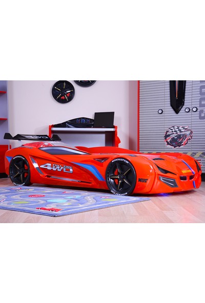 Setay Mercedes Standart Arabalı Yatak, Kırmızı