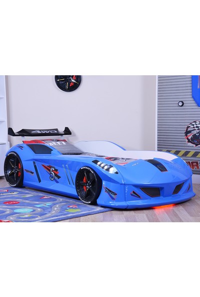 Setay Jaguar Standart Rüzgarlıklı Arabalı Yatak, Mavi Setay Jaguar Standart Rüzgarlıklı Arabalı Yatak, Mavi