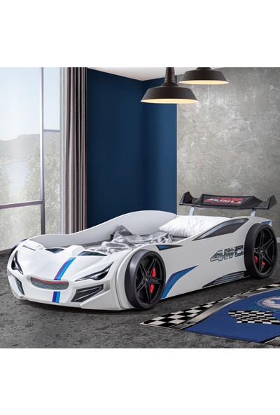 Setay Merso Rüzgarlıklı Arabalı Yatak, Beyaz