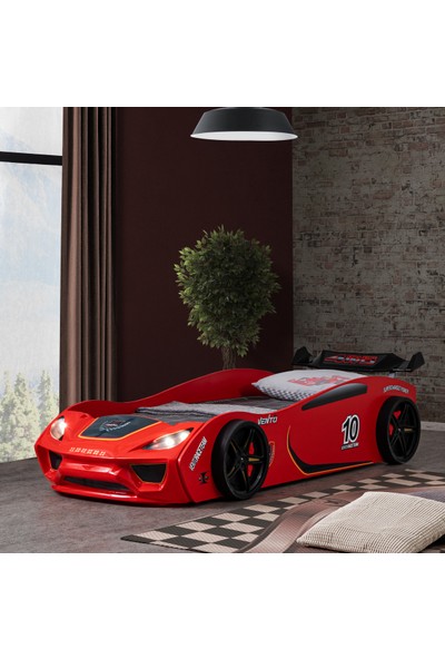 Setay Vento Rüzgarlıklı Arabalı Yatak, Kırmızı