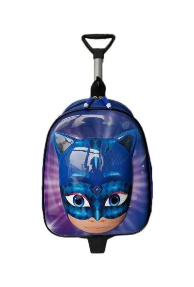 Vk&Vk Anaokulu Çekçekli Sırt Çantası Pijamaskeli 3-6 Yaş 5d Model