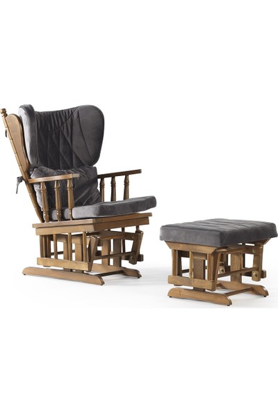 Solo Design Konfor Sallanır Koltuk Seti C-31 Gri