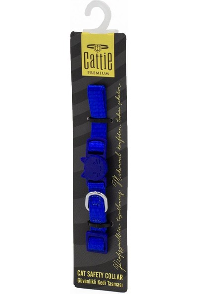 Cattie Güvenlik Tokalı Dokumadan El Yapımı Kedi Boyun Tasması 1X15-25CM - Royal Blue Cattie Güvenlik Tokalı Dokumadan El Yapımı Kedi Boyun Tasması 1X15-25CM - Royal Blue