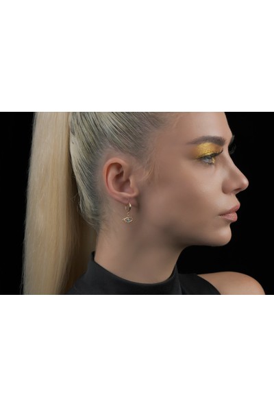 ESK Sallantılı Spor Küçük Göz - Kirpik Küpe