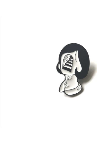 Muyoso Kadın Yüz Şekli Broş Muyoso Kadın Yüz Şekli Broş