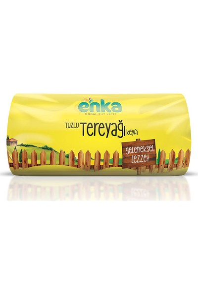 Enka Süt Geleneksel Pastörize Tereyağı Tuzlu Rulo 1 kg Enka Süt Geleneksel Pastörize Tereyağı Tuzlu Rulo 1 kg