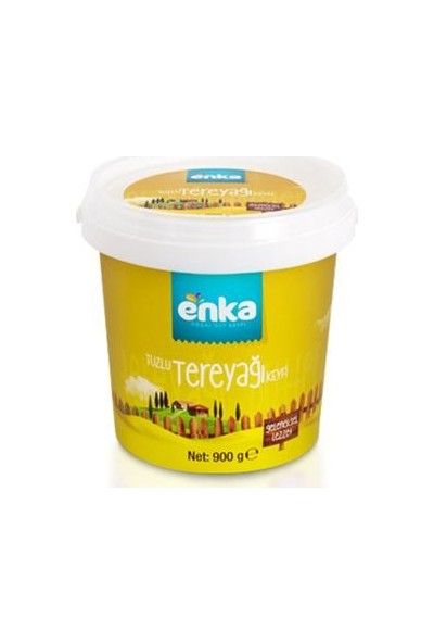 Enka Süt Geleneksel Pastörize Tereyağı Tuzlu Kova 900 gr Enka Süt Geleneksel Pastörize Tereyağı Tuzlu Kova 900 gr