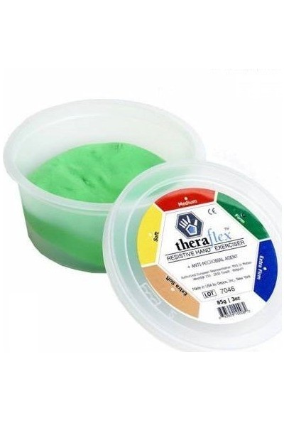 Theraflex El Egzersiz Hamuru Yeşil (Sert) Theraflex El Egzersiz Hamuru Yeşil (Sert)