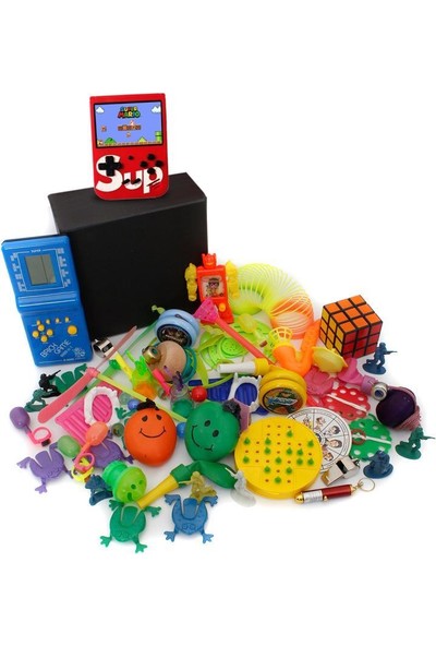 Nostaljik Lezzetler Özel Mavi Tetris ve Kırmızı Nostaljik Atari Oyuncak Kutusu Nostaljik Lezzetler Özel Mavi Tetris ve Kırmızı Nostaljik Atari Oyuncak Kutusu