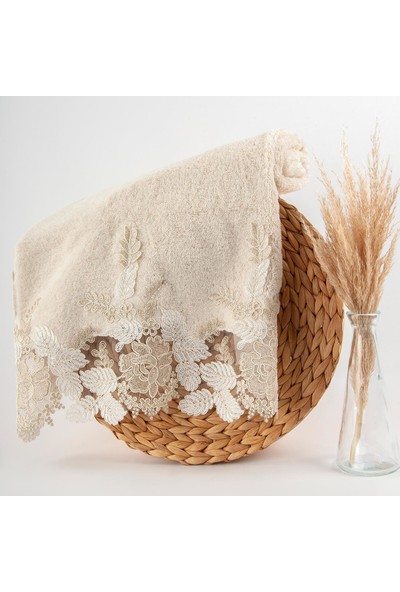 Nazik Home Floransa Dantelli Yüz Havlusu (50 x 90 Cm) %100 Pamuk Nazik Home Floransa Dantelli Yüz Havlusu (50 x 90 Cm) %100 Pamuk