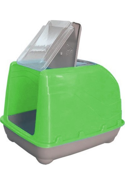 Chakie Lüks Üstü Açılabilir Kedi Tuvaleti 38-50 cm Yeşil