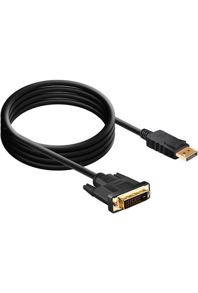 Displayport To 24+1 DVI Display Port DVI Kablo 1.8m Displayport To 24+1 DVI Display Port DVI Kablo 1.8m