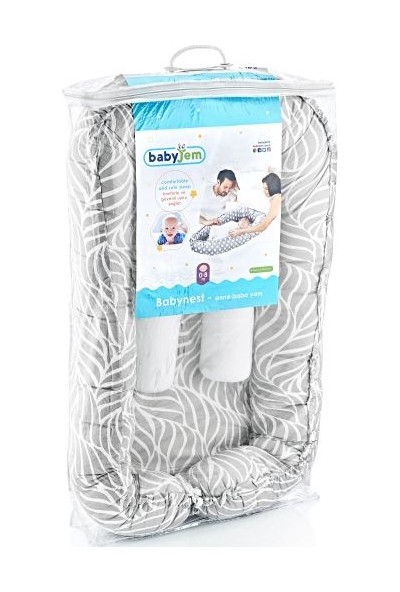 Babyjem Anne & Baba Yanı Yastığı Gri Yaprak Babyjem Anne & Baba Yanı Yastığı Gri Yaprak