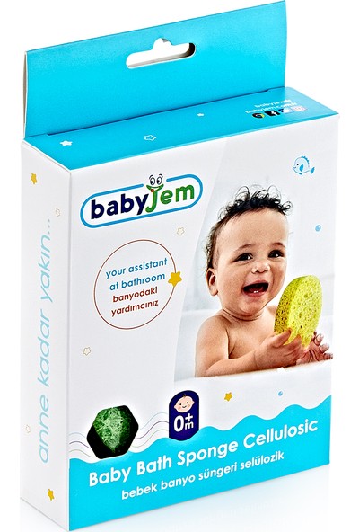 Babyjem Banyo Süngeri Selülozik Yeşil