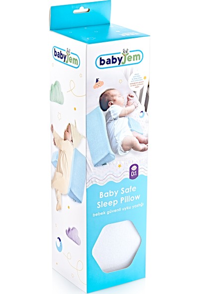 Babyjem Bebek Güvenli Uyku Yastığı Beyaz Babyjem Bebek Güvenli Uyku Yastığı Beyaz