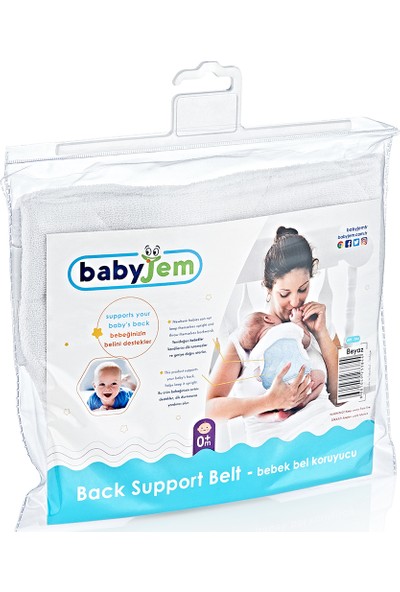 Babyjem Bebek Sırt Desteği Beyaz Babyjem Bebek Sırt Desteği Beyaz