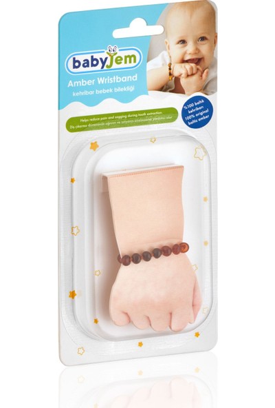 Baby Jem Babyjem Kehribar Bebek Bilekliği Gökkuşağı