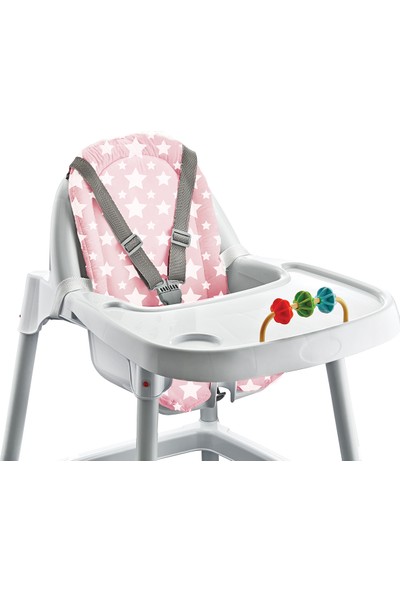 Babyjem Mama Sandalyesi Minderi Pembe Yıldız Babyjem Mama Sandalyesi Minderi Pembe Yıldız