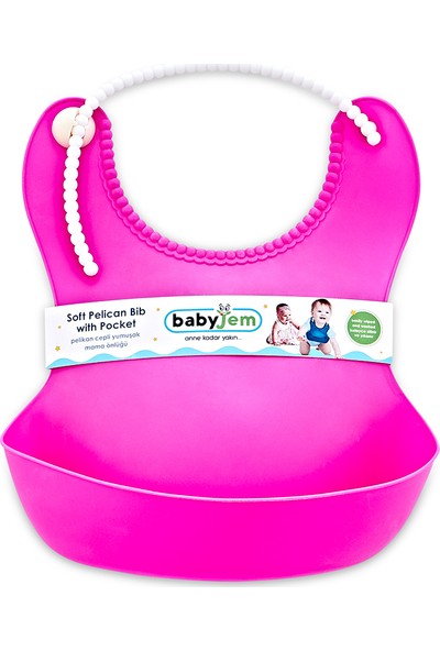 Babyjem Pelikan Mama Önlüğü Pembe