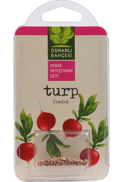 Osmanlı Bahçesi Turp(Fındık) Yetiştirme Seti Osmanlı Bahçesi Turp(Fındık) Yetiştirme Seti