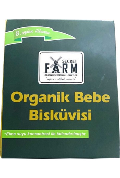Secret Farm Organik Bebe Bisküvisi 150 gr Secret Farm Organik Bebe Bisküvisi 150 gr