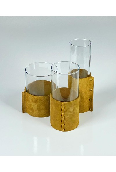 Soutis Deri Vazo Seti - Hardal