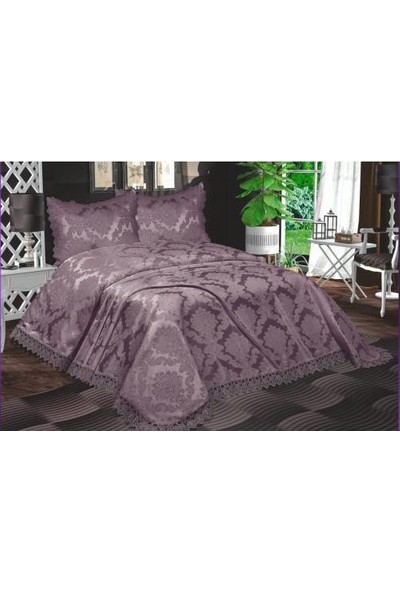 Bursa Çeyiz Açelya Fransız Güpürlü Aden Yatak Örtüsü Bursa Çeyiz Açelya Fransız Güpürlü Aden Yatak Örtüsü