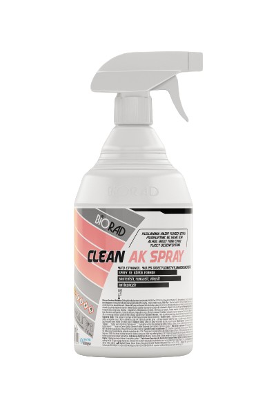 Biorad Clean+Ak %70 Alkol Bazlı Hızlı Yüzey Dezenfektanı 1000 ml Sprey