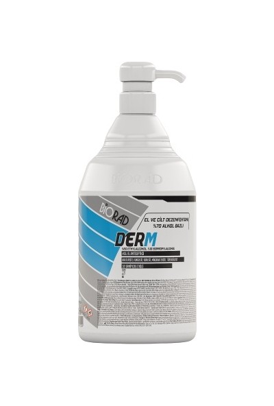 Biorad Derm %70 Alkol Bazlı Elit El ve Cilt Antiseptiği 1000 ml Pompalı