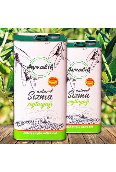 Ayvalık Soğuk Sıkım Naturel Sızma Zeytinyağı 5 Lt x 2 Ayvalık Soğuk Sıkım Naturel Sızma Zeytinyağı 5 Lt x 2