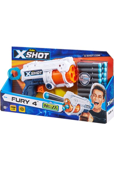X-Shot Fury 4 With 16 Darts