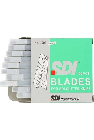 SDI 1403 Maket Bıçağı Yedeği Dar 100'lü SDI 1403 Maket Bıçağı Yedeği Dar 100'lü
