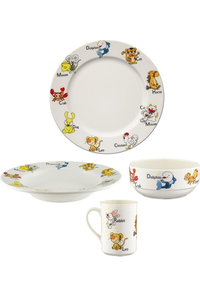 Bonna Porselen Çocuk Yemek Seti