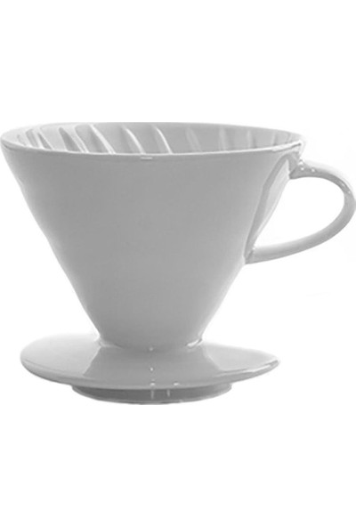 Black Goat V60 02 Beyaz Seramik Dripper - Black Goat V60 02 White Ceramic Dripper Black Goat V60 02 Beyaz Seramik Dripper - Black Goat V60 02 White Ceramic Dripper