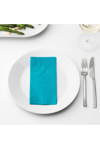 Ikea Fantastisk Turkuaz Peçete 40X40 Cm 50 Adet Ikea Fantastisk Turkuaz Peçete 40X40 Cm 50 Adet