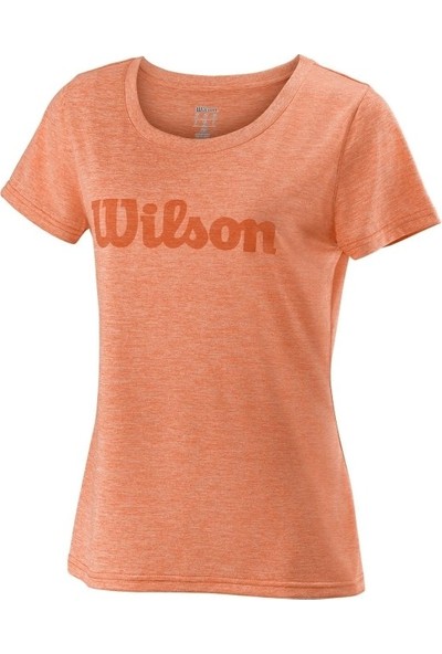 Wilson Uwıı Script Tech Tee Kadın T-Shirt WRA770503 Wilson Uwıı Script Tech Tee Kadın T-Shirt WRA770503