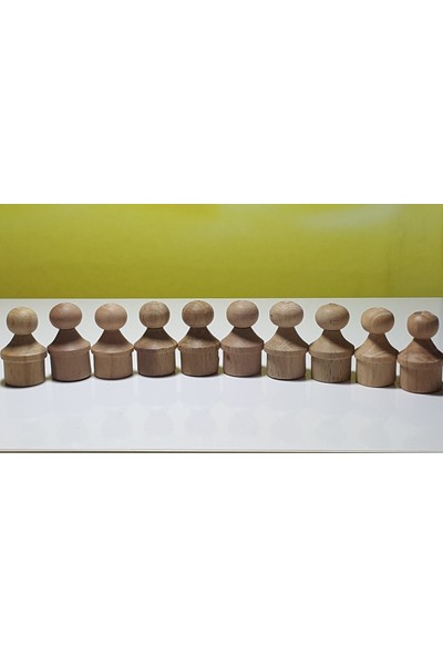 Ztshobi Ahşap Piyon Boyama 10'lu Ztshobi Ahşap Piyon Boyama 10'lu