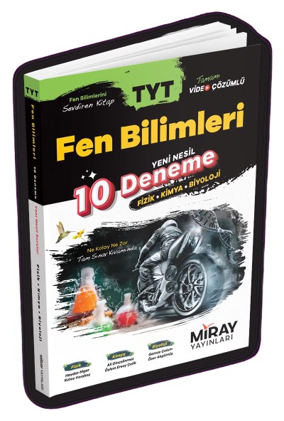 Miray Yayınları TYT Fen Bilimleri 10 Deneme