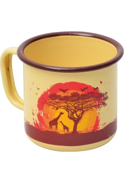 Nurgaz Campout Emaye Kupa Krem