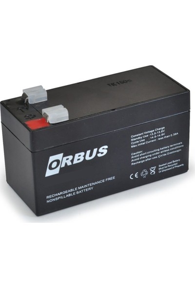 Orbus 12V 3AH Bakımsız Tip Kuru Akü